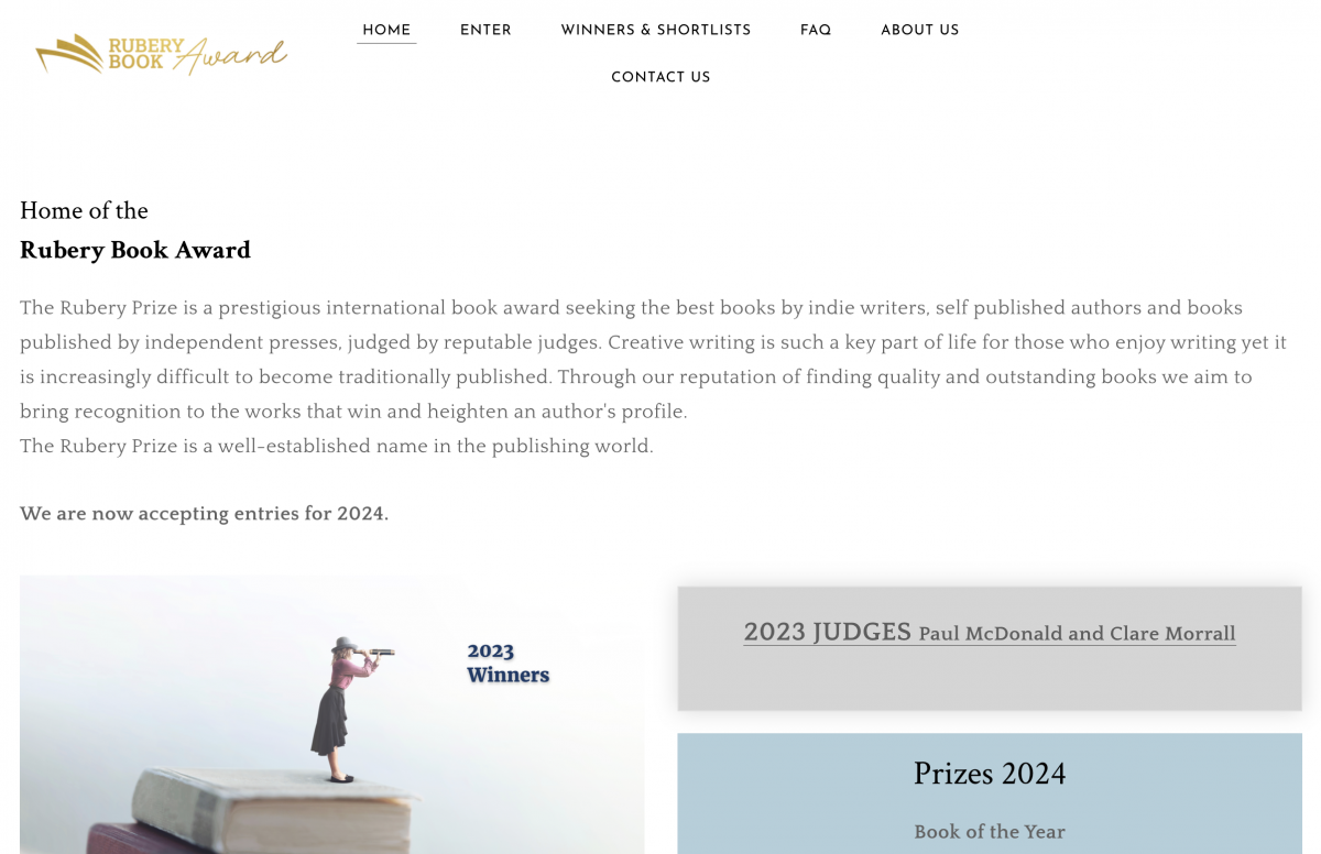 “Fractures” is the winner of the 2023 Rubery International Book Award ...